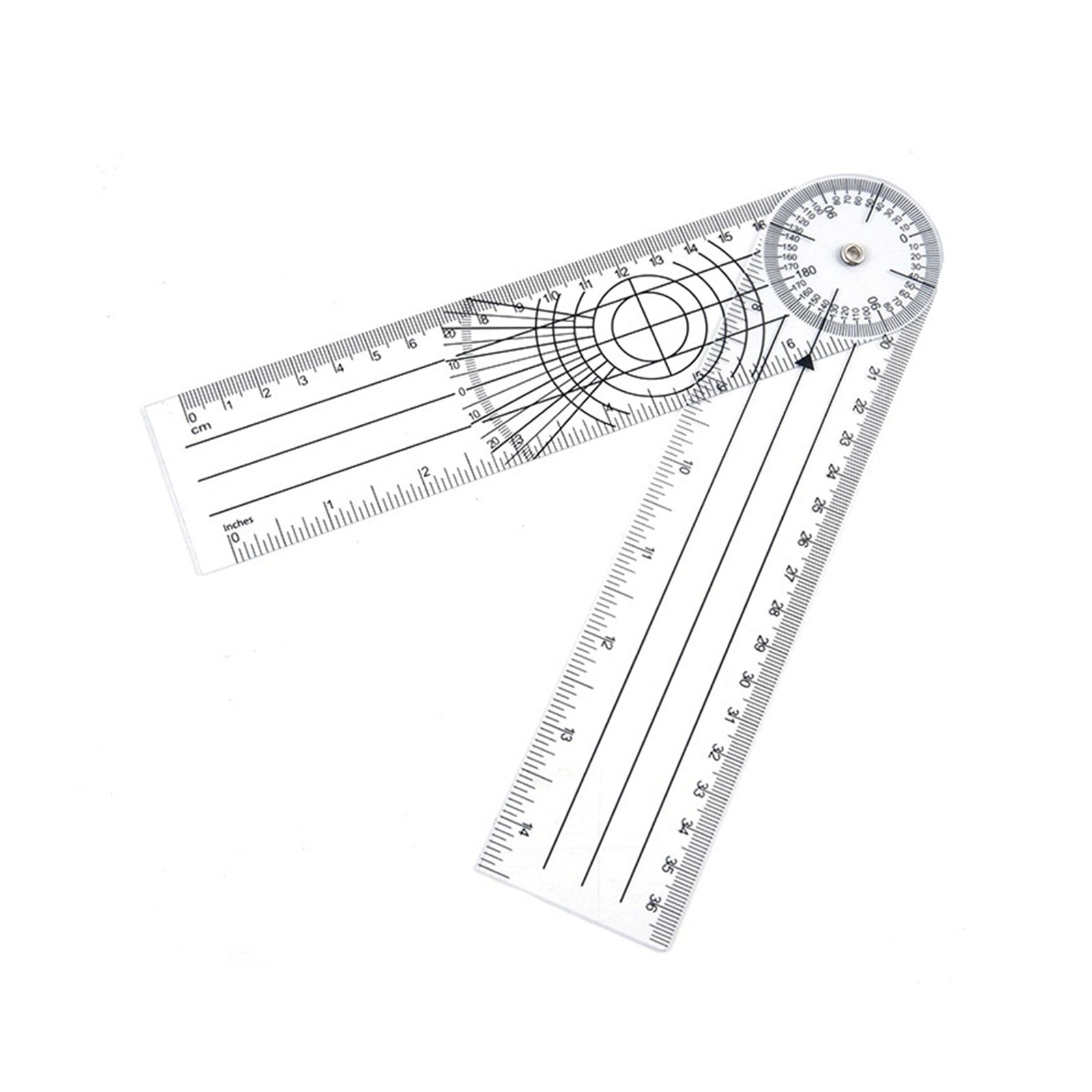 Practical 360 Degree Goniometer Angle Medical Spinal Angle Ruler Angle ...