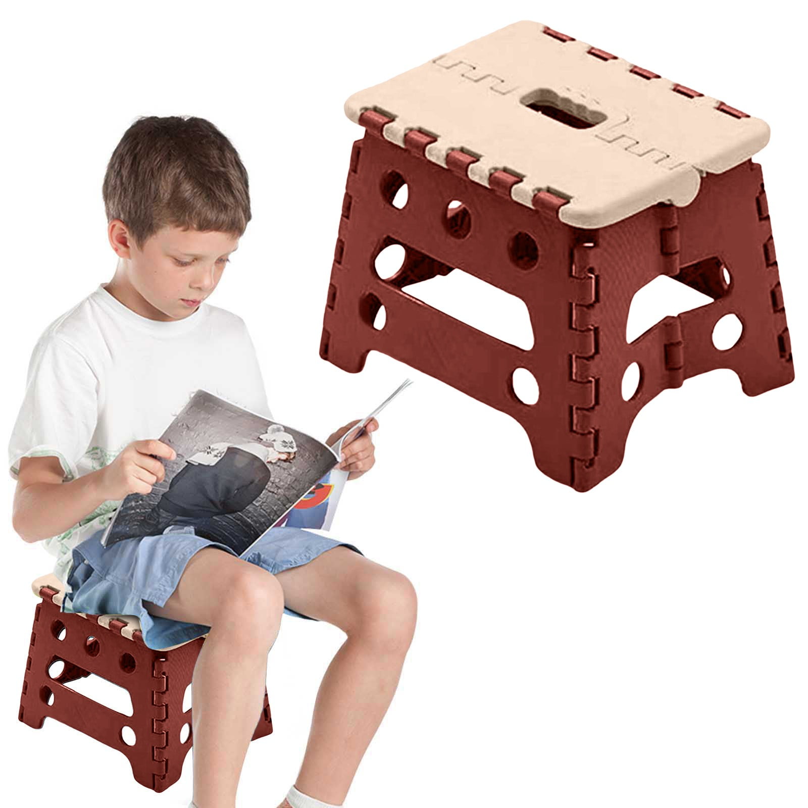 Practical 9Inch Folding Step Stools for Teens Adults,Portable Foldable ...