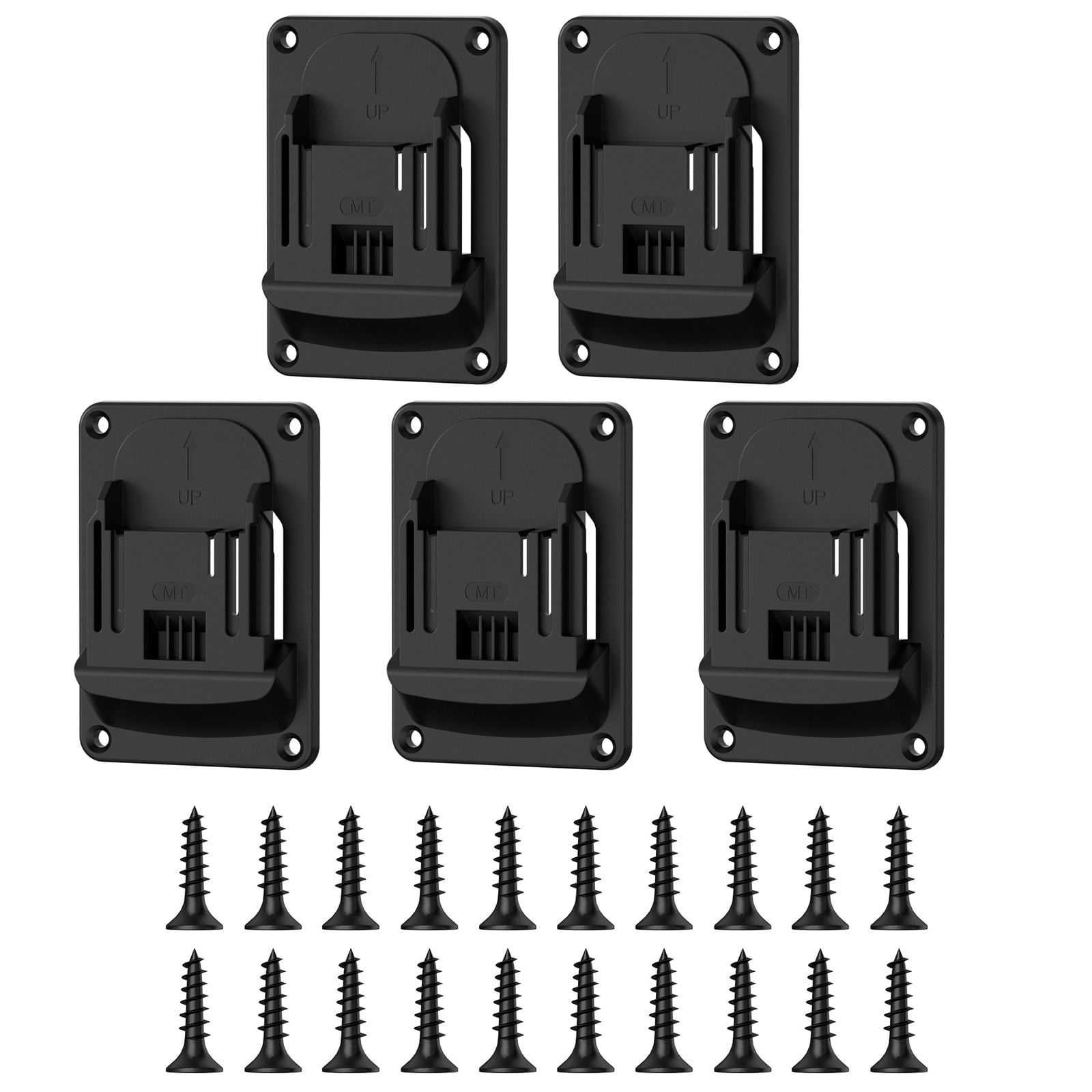 Practical ABS Wall Brackets Organizers 5 Pack For 18V Power Tool ...