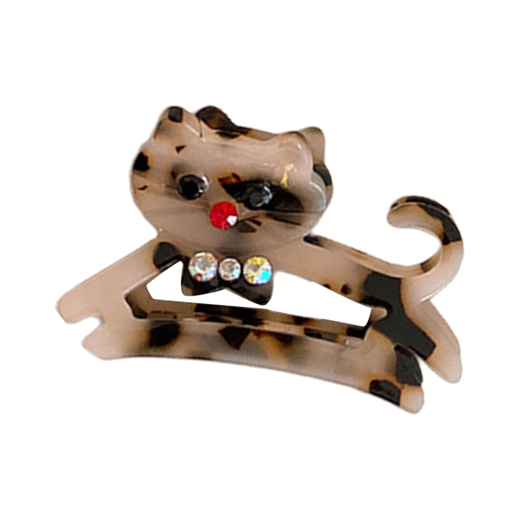 Practical Acetate Hair Claw Clip In Fun Cats Shape For Women and Girls ...
