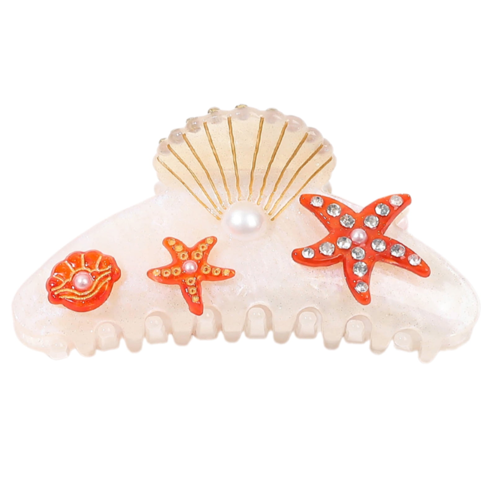 Practical Acrylic Hair Clip With Unique Shell Design For Women Fashion ...