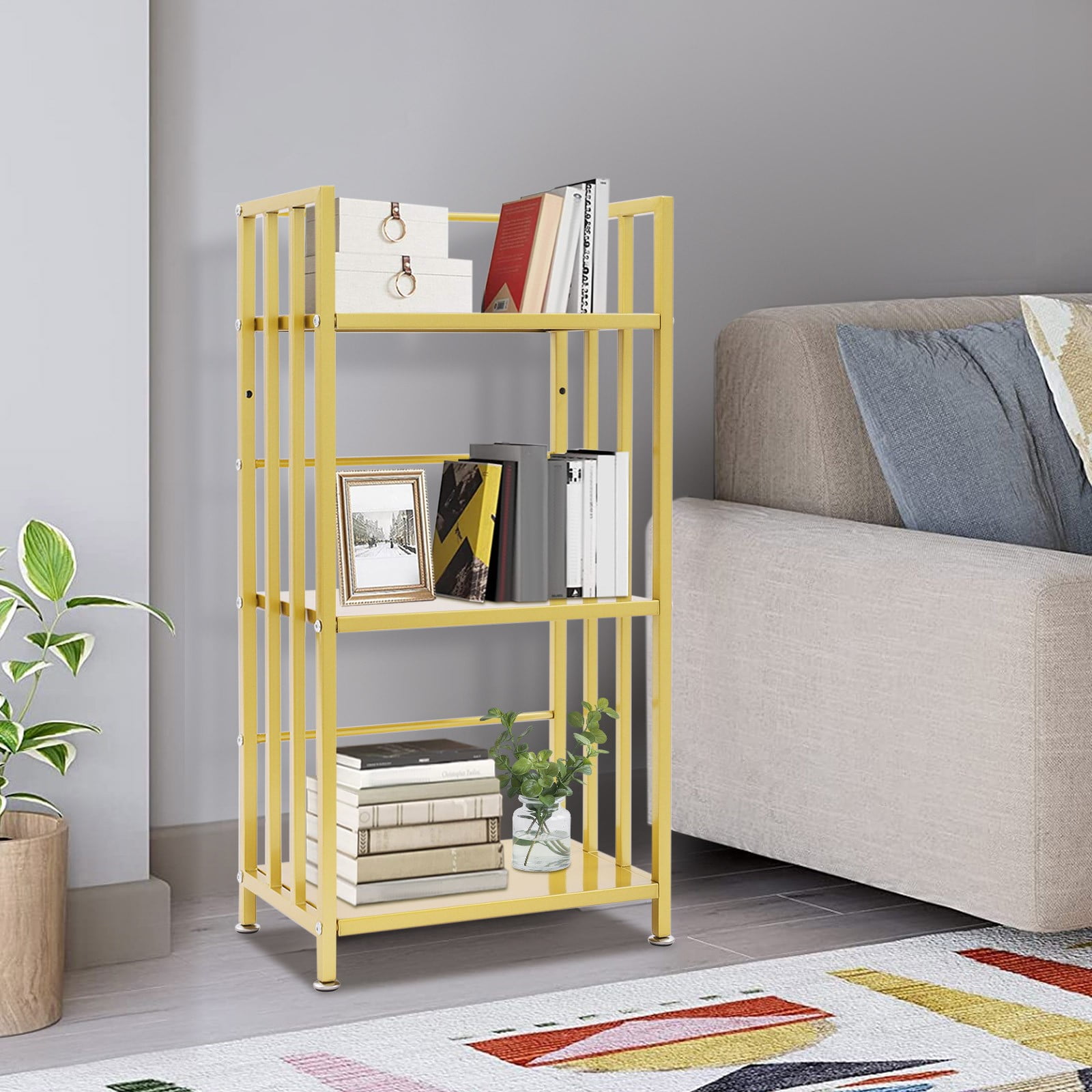 Practical & Beautiful 3-tier Iron Bookshelf - Baking Paint Process ...