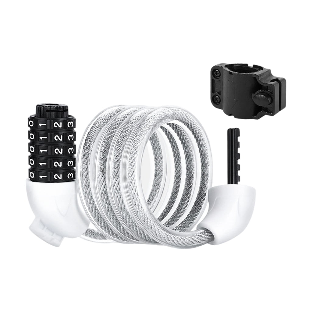 Practical Bike Lock Combination 5 Digit Bicycles Lock 120cm Long Cycle ...
