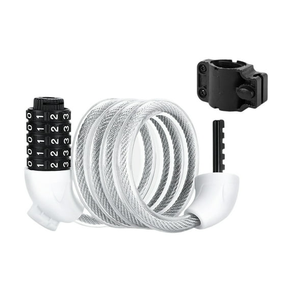 Practical Bike Lock Combination 5 Digit Bicycles Lock 120cm Long Cycle ...
