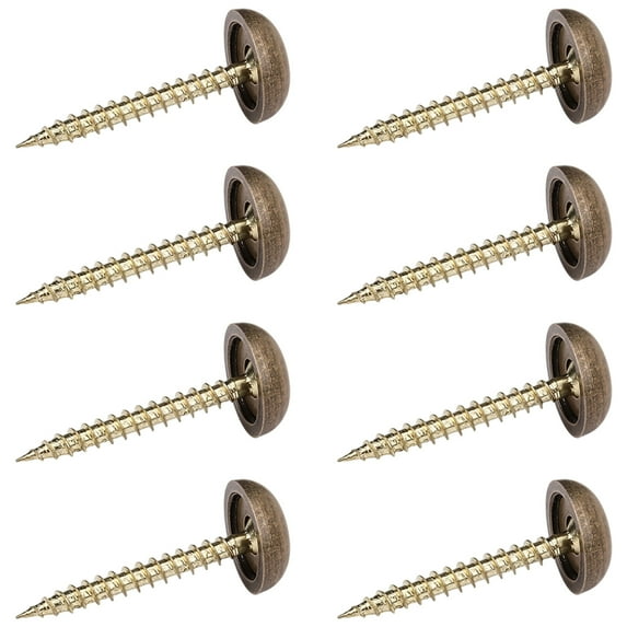 Practical Brass Glass Screw Fasteners With Decorative Domes Caps ...