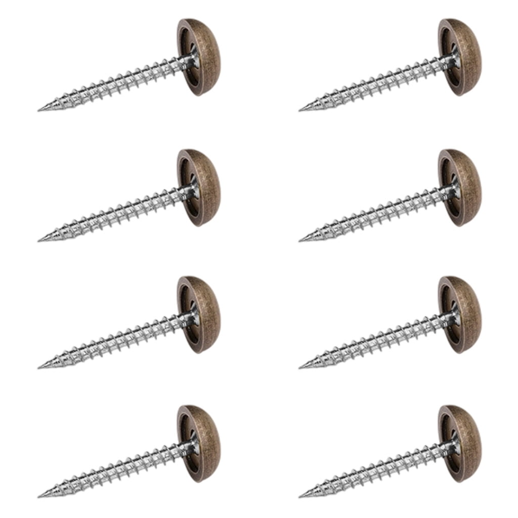 Practical Brass Glass Screw Fasteners With Decorative Domes Caps ...