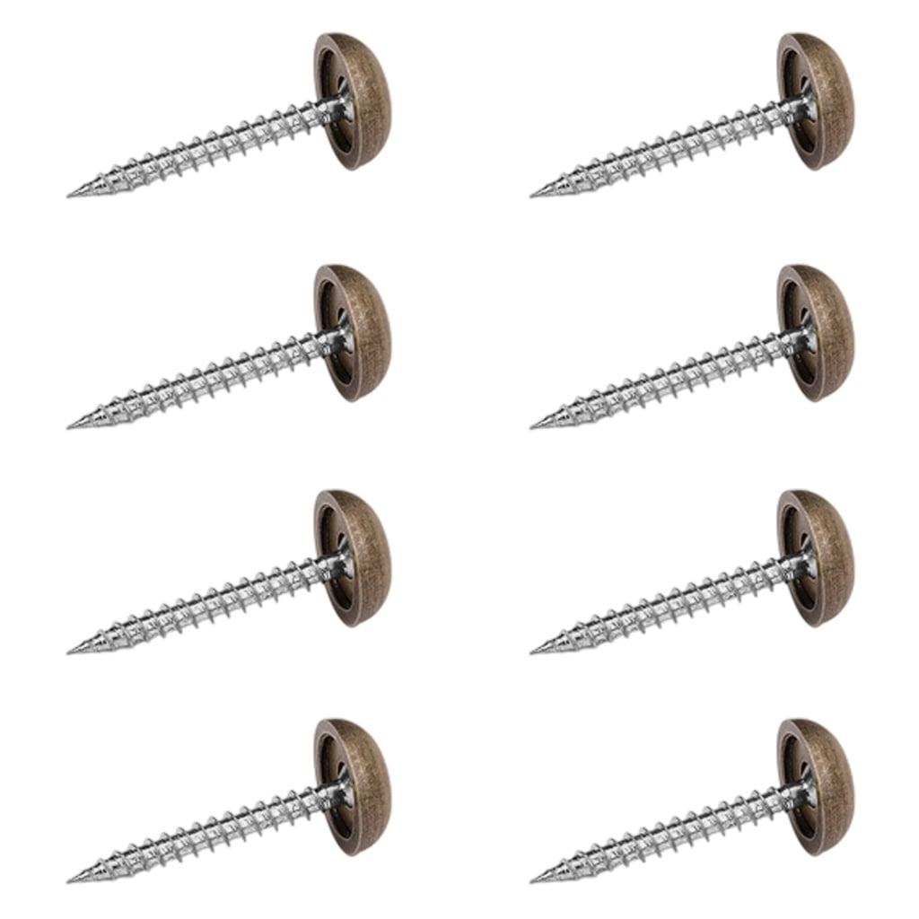 Practical Brass Mirror Screw Fasteners With Decorative Domes Caps ...