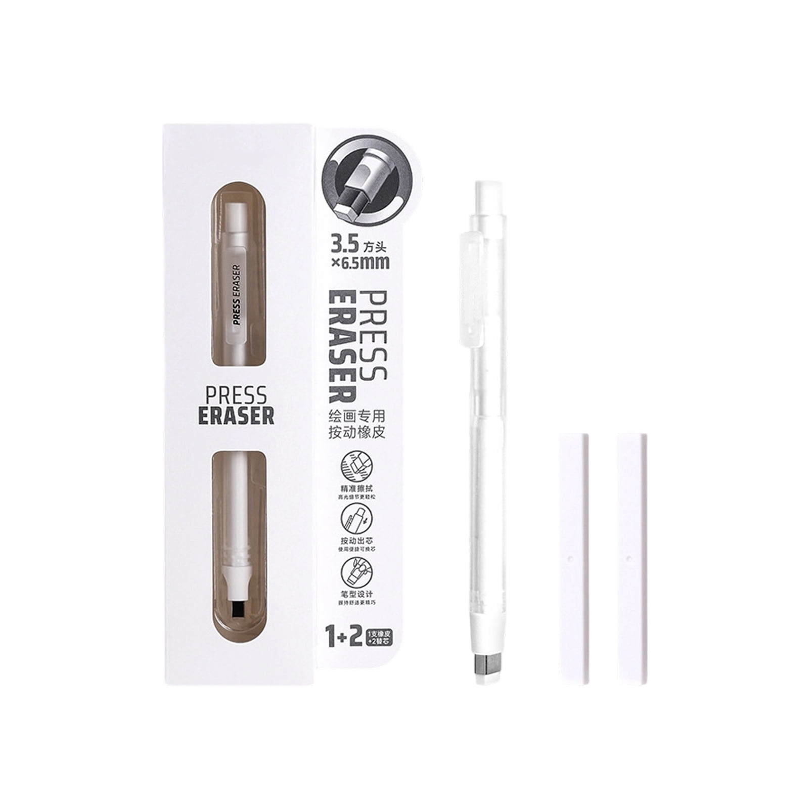 Practical Clicks Styles Eraser Pen Plastic Construction Precisions Tip ...