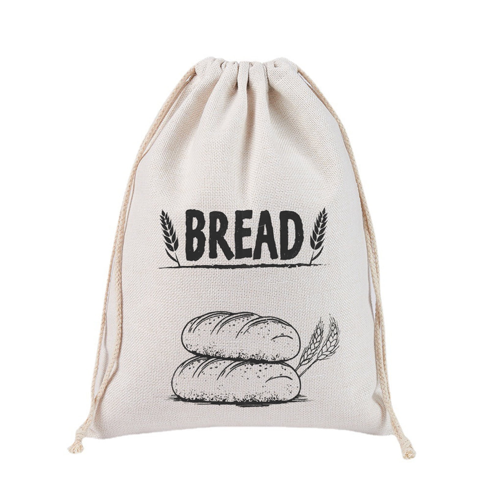 Practical Drawstring Linen Bread Bags Sustainable and Breathable ...
