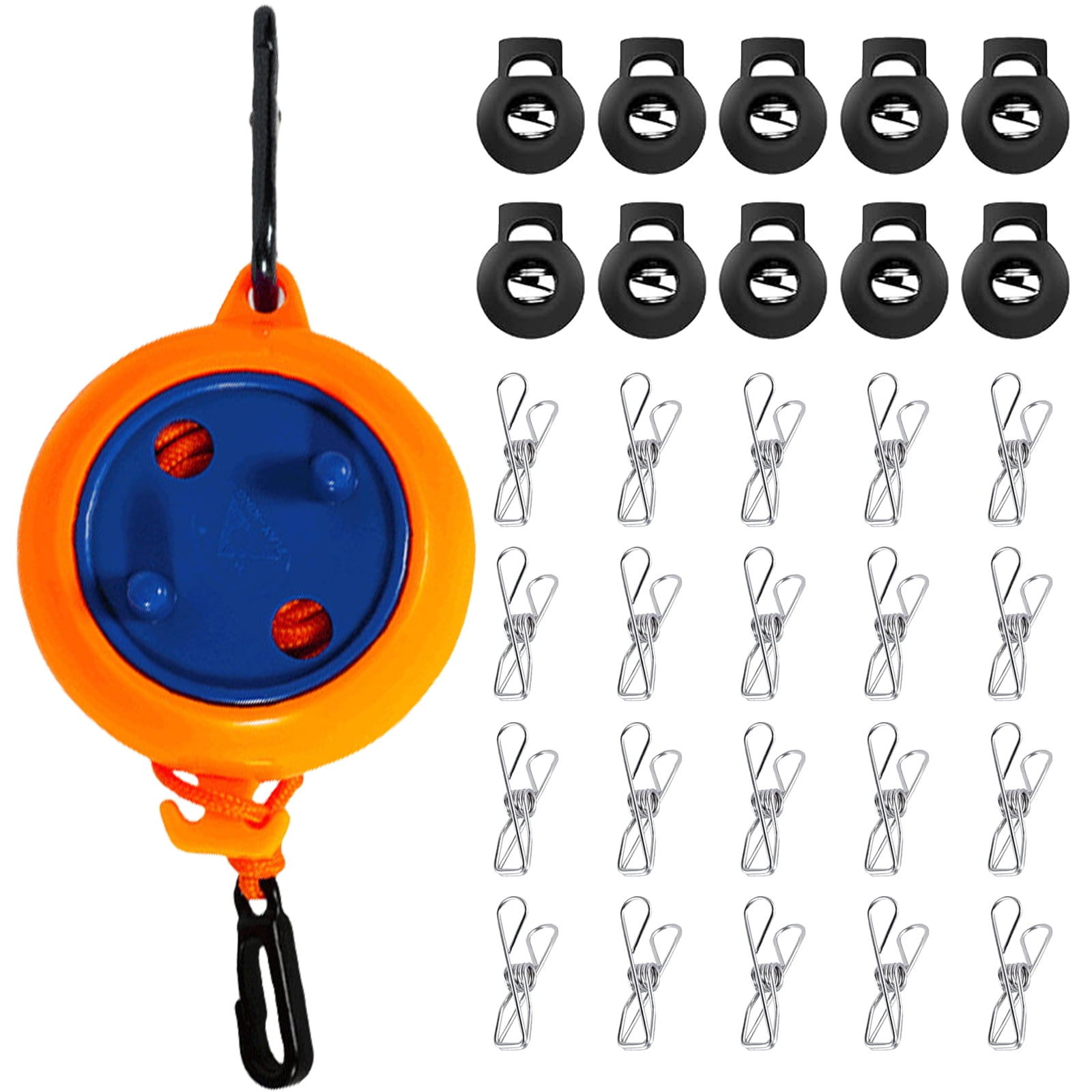 Practical Elastic Clothesline Adjustable Retractable Laundry Line ...