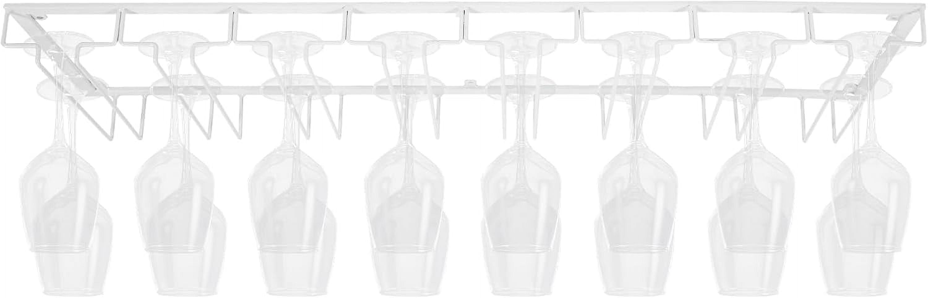 Practical And Elegant Wine Glass Rack Under The Cabinet, 8 Row Glasses ...