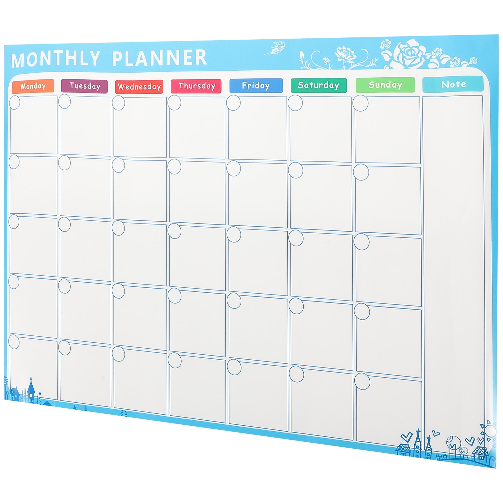 Practical Fridge Calendar Dry Erase White Board Fridge Mount Planner ...