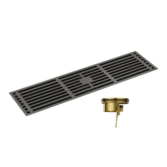 Practical High Efficiency Odor Controlled Long Floor Drain in Gray ...