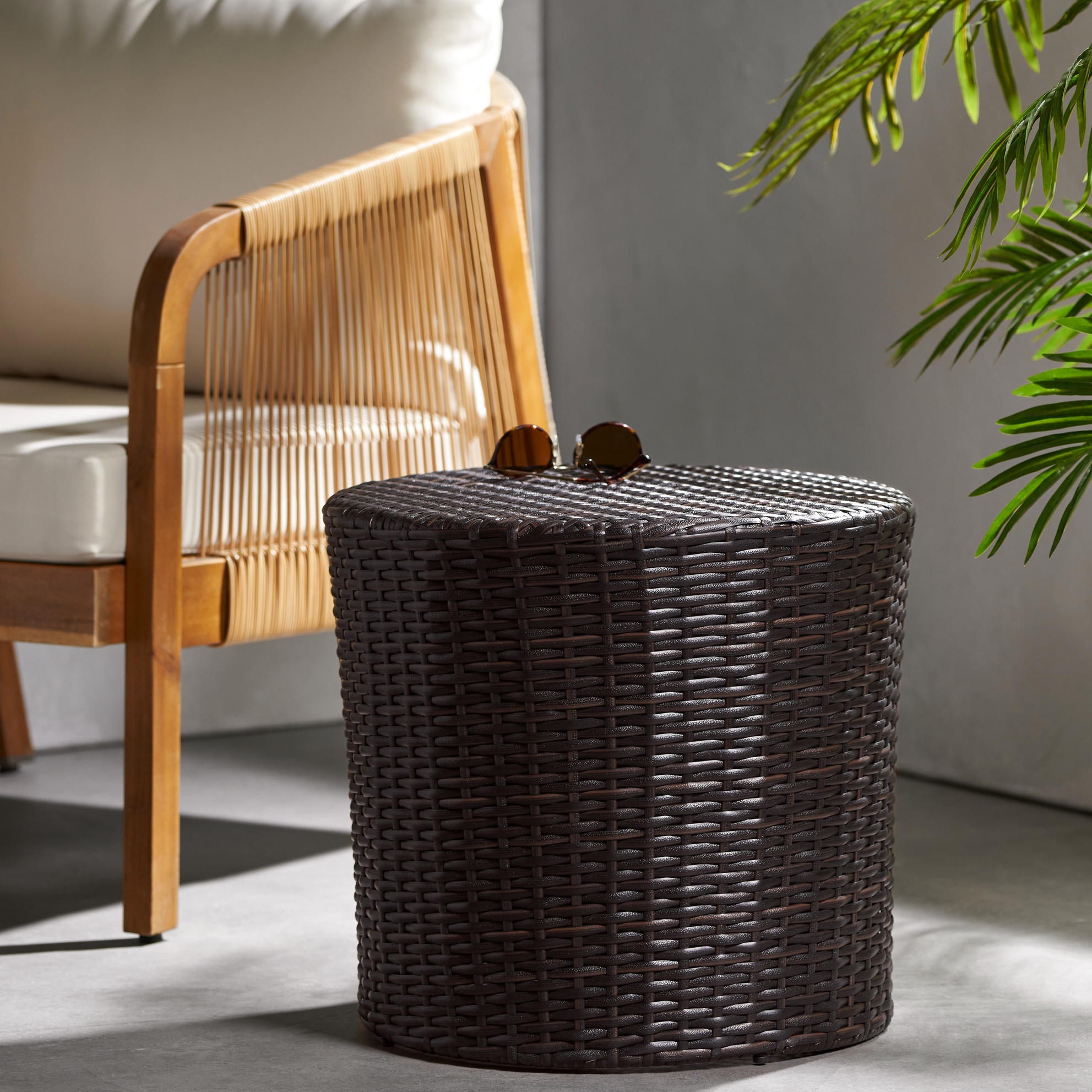 Practical Iron Frame Side Table - Solve Your Outdoor Needs Efficiently ...