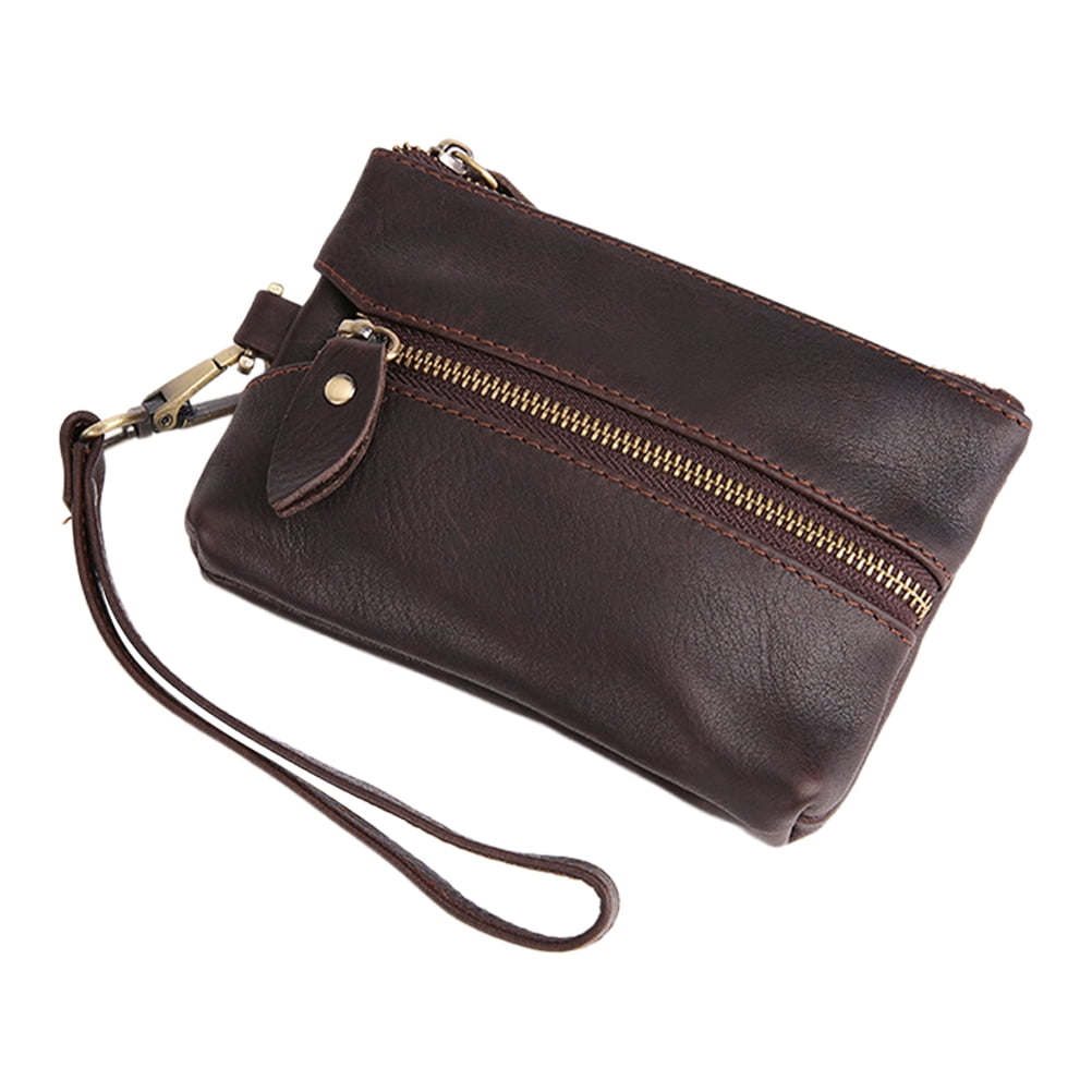 Practical Keys Storage Pouch Leather Data Lines Case Coins Storage Bag ...