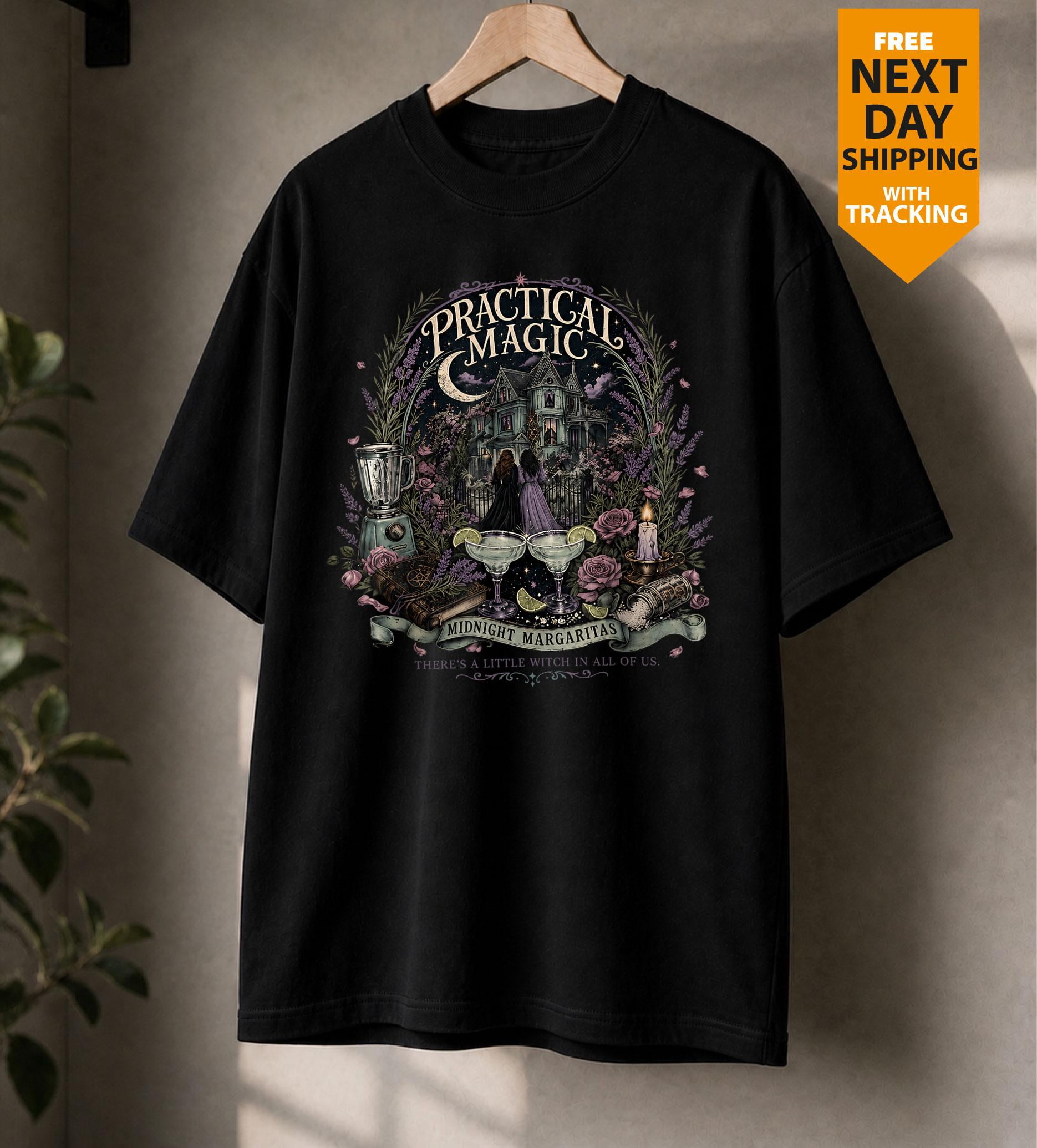 Practical Magic Shirt Witchy Aesthetic Top Midnight Margaritas Tee ...