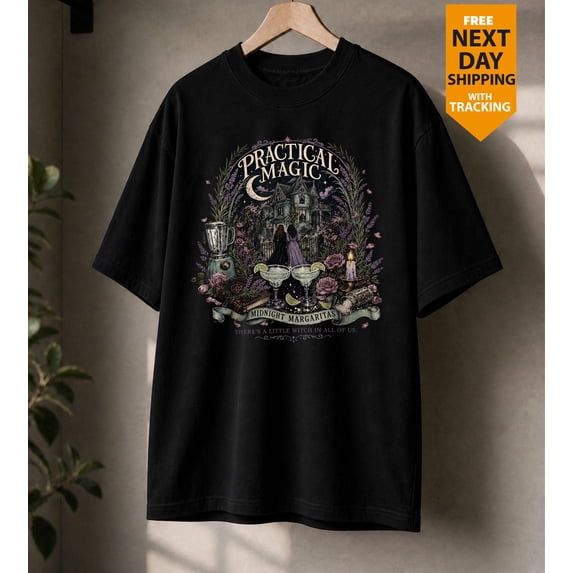 Practical Magic Shirt Witchy Aesthetic Top Midnight Margaritas Tee ...