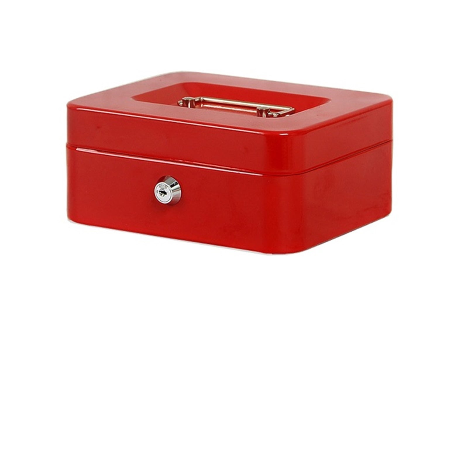 Practical Mini Petty Cash Money Box Stainless Steel Security Lock Lockable Safe Small Fit For ...