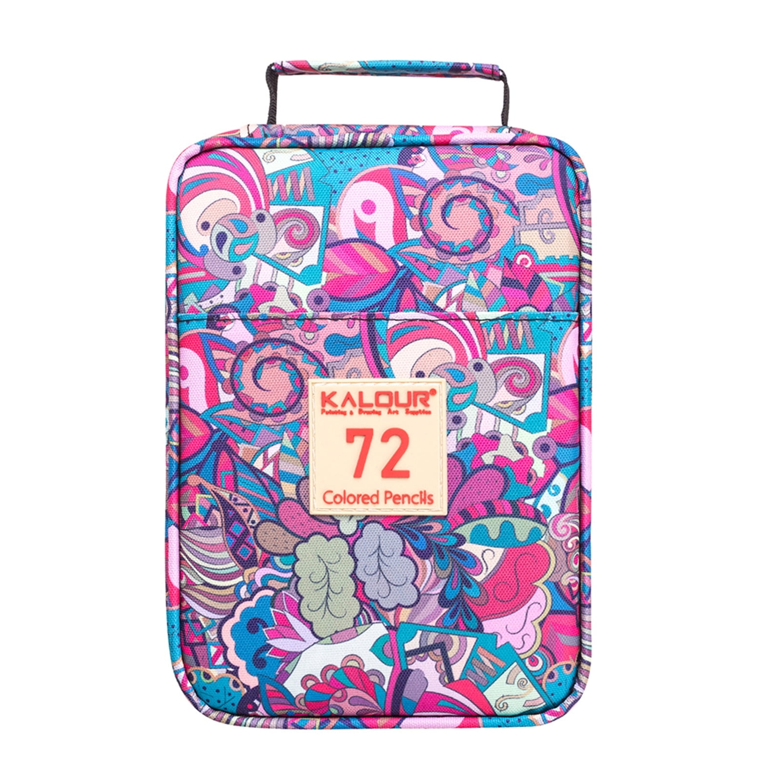 Practical Oil Colored Pencils with Portable Storage 72 Holes Pre ...