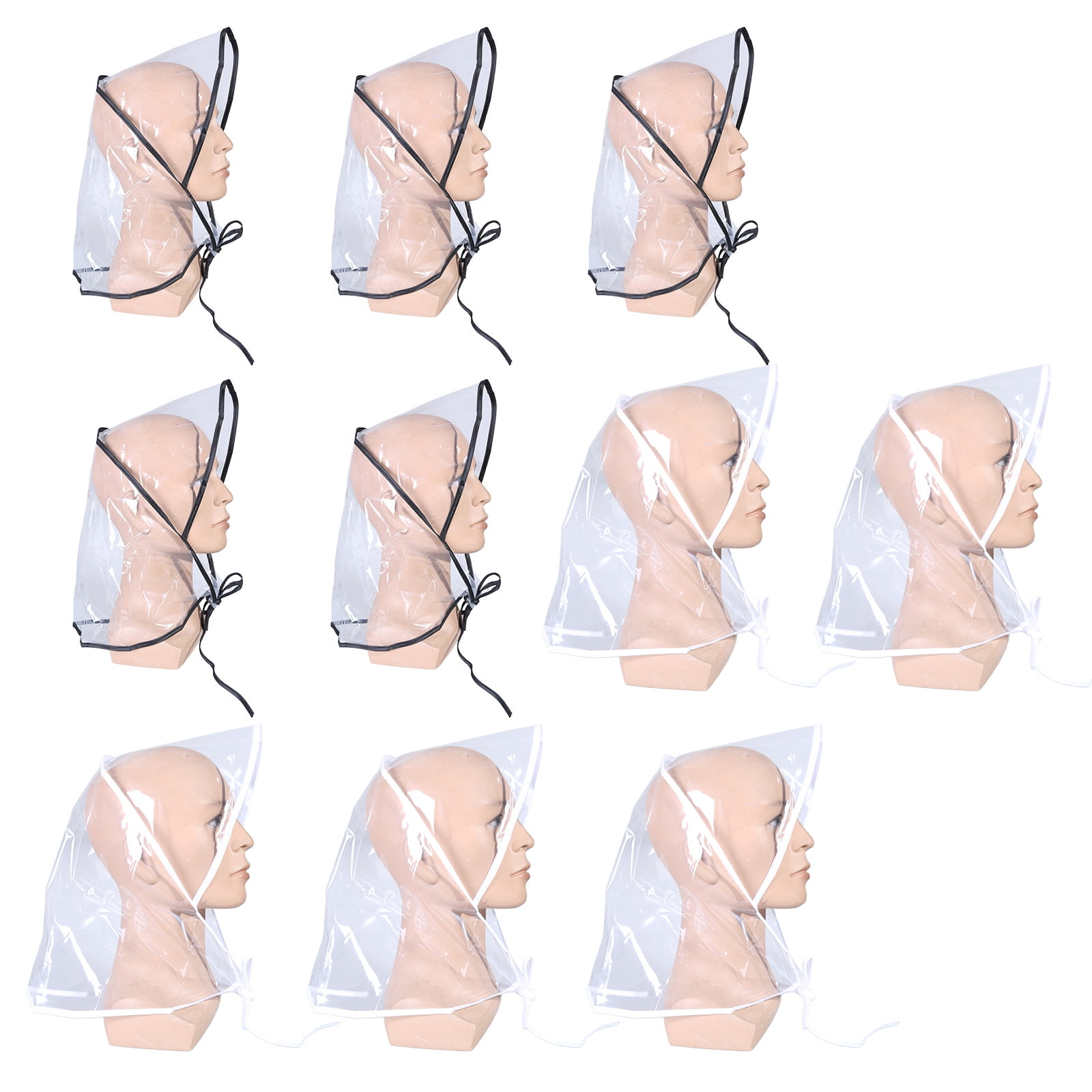 Practical PVC Rain Hat for Rainy Weather Wear Waterproof Rain Bonnet ...