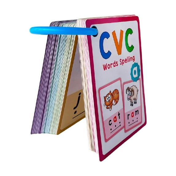 Practical Phonics Flashcards Educational Toy Learn to Read Cards CVC ...
