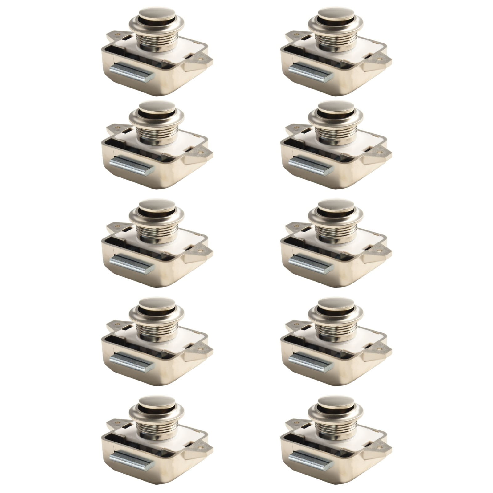 Practical Push Button Lock 10PCS 7.8*4.55*4.4cm Accessories Replacement ...
