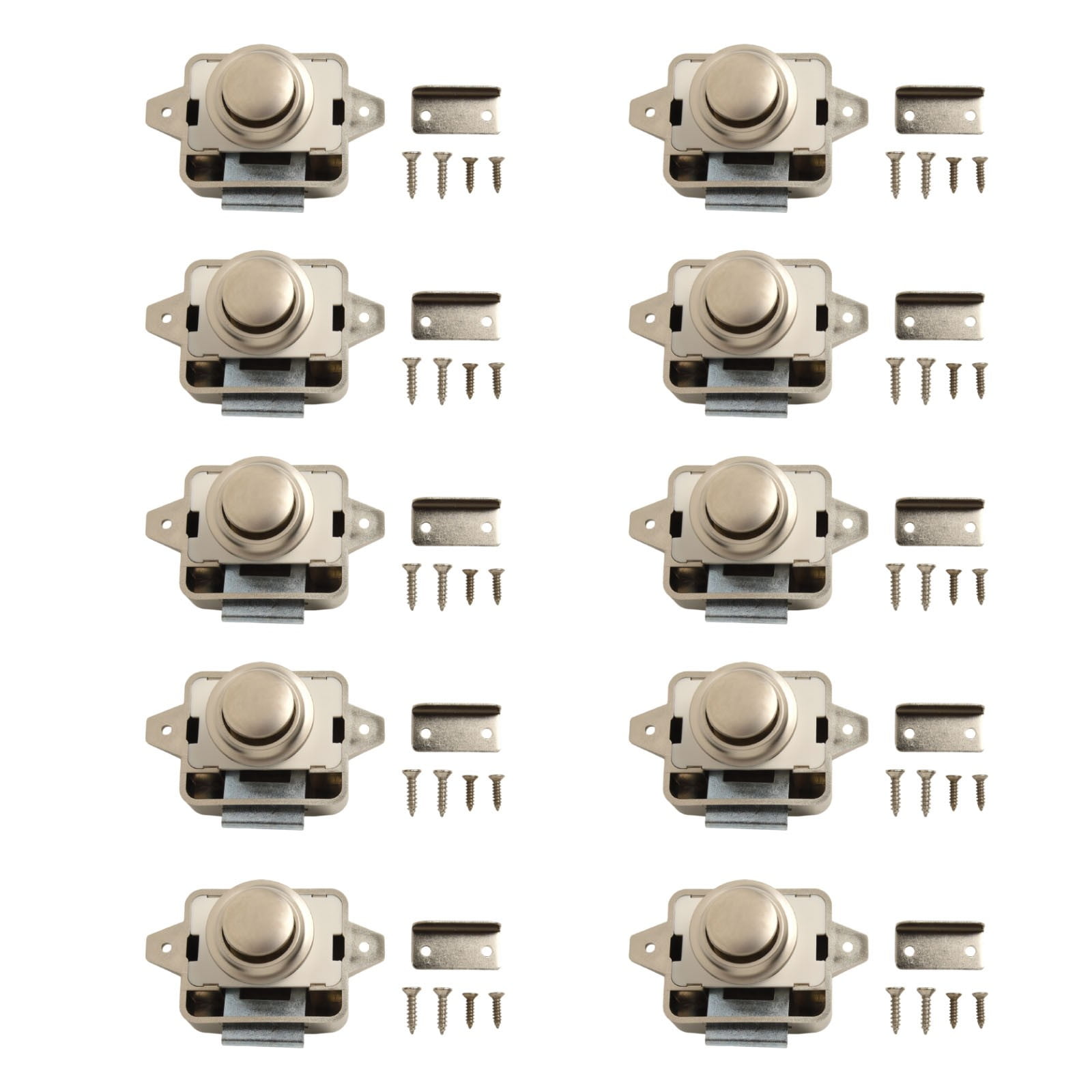 Practical Push Button Lock 10Pcs 7.8*4.55*4.4Cm Accessories Replacement ...
