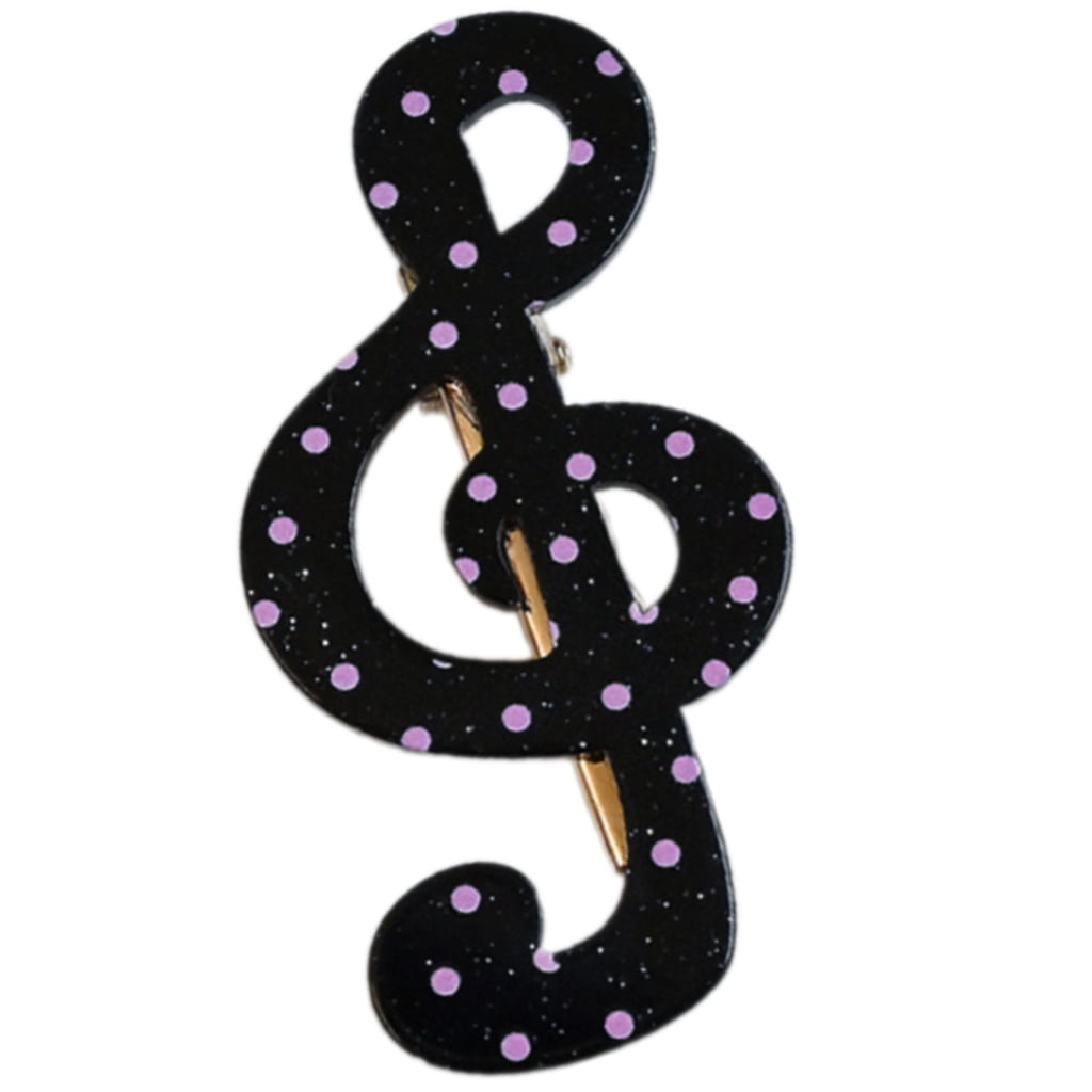Practical Resin Hair Clip With Star Striped And Music Note Patterns ...