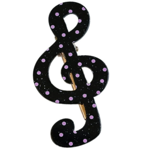 Practical Resin Hair Clip With Star Striped And Music Note Patterns ...