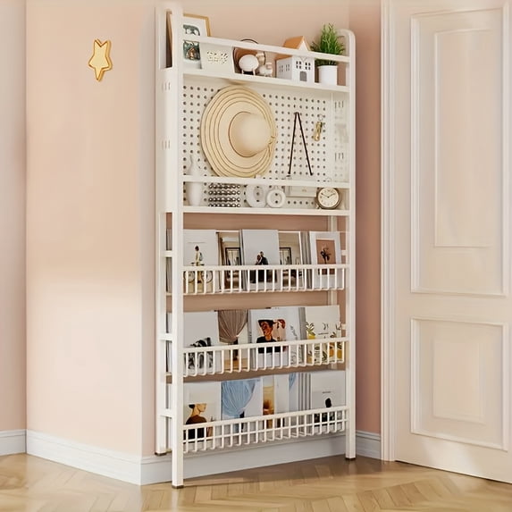 Practical Shelves Behind Door - Space-Saving Wall Mounted Metal Shelves ...