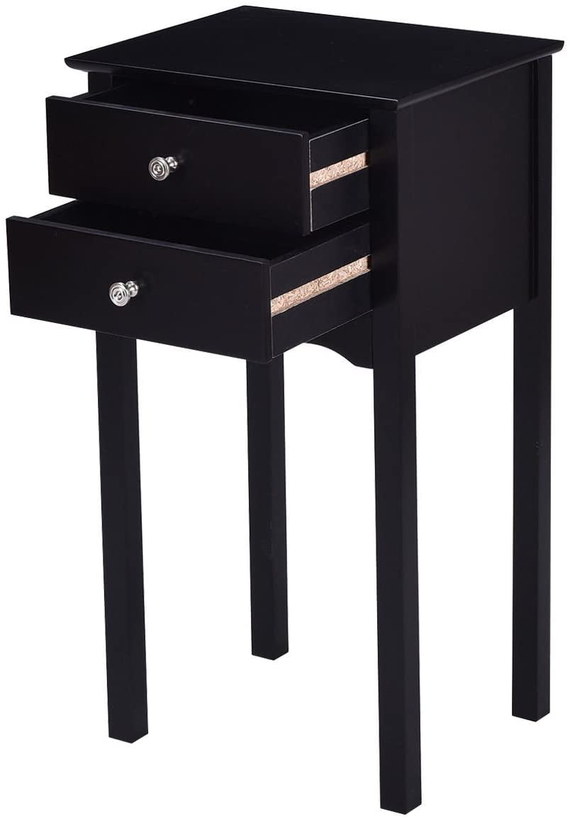 Practical Side Table 30 Inches High Vintage End Table with with 2 ...