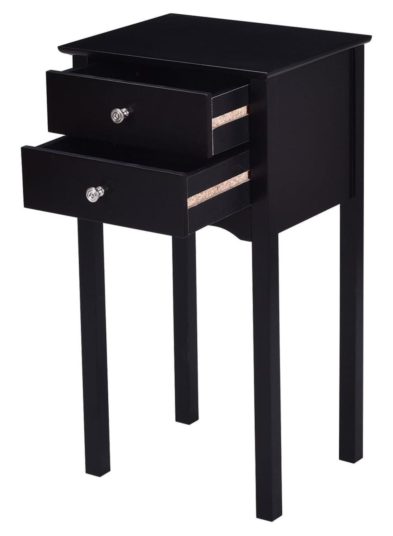 Practical Side Table 30 Inches High Vintage End Table with with 2 ...