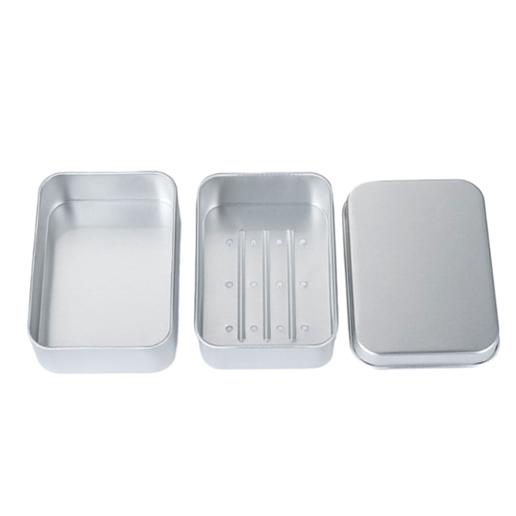Practical Soap Box with Lid Aluminum Travel Soap Storage Case Soap ...