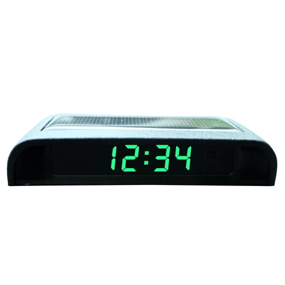 Practical Solar Powered Vehicle Clock with night glowing Display ...