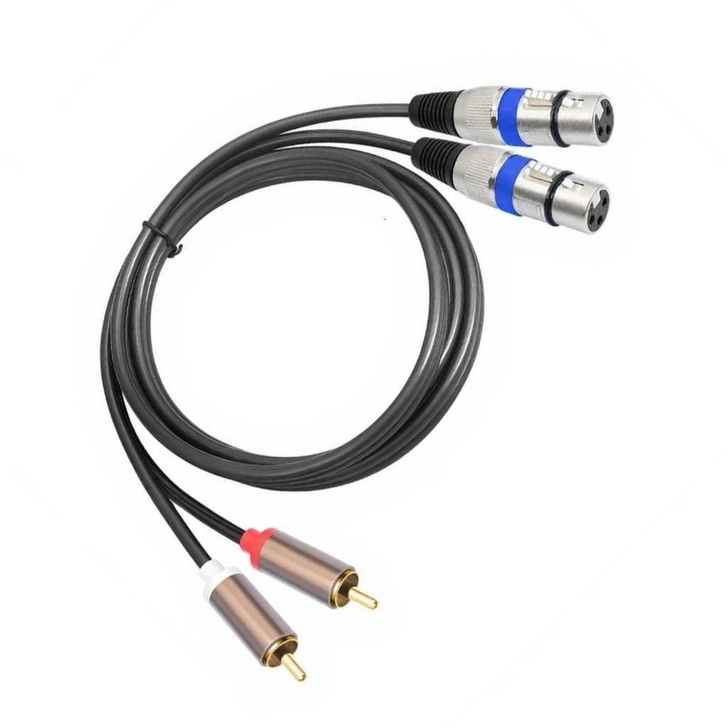 Practical Sound Interconnects Cable Female Male Metal Cores Double ...