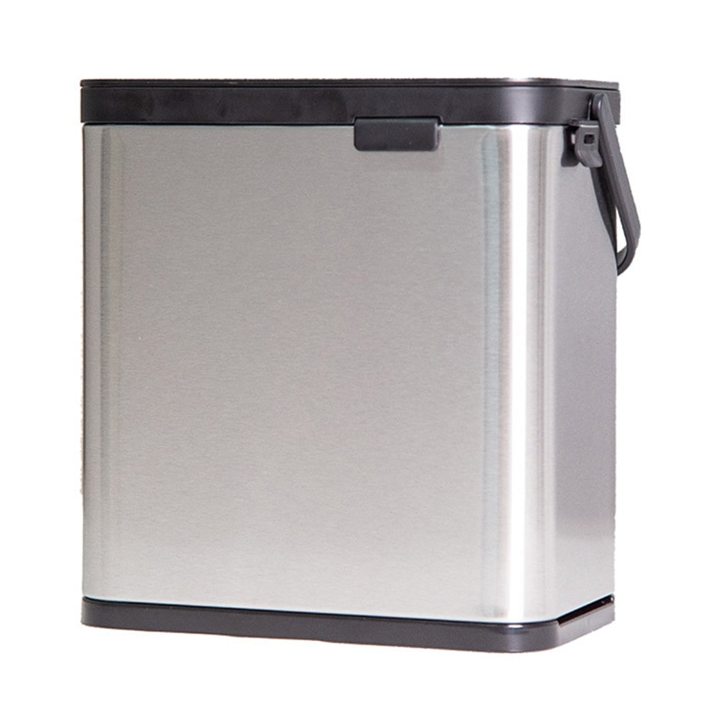 Practical Stainless Steel Kitchen Trash Can Compost Bin Under Sink ...