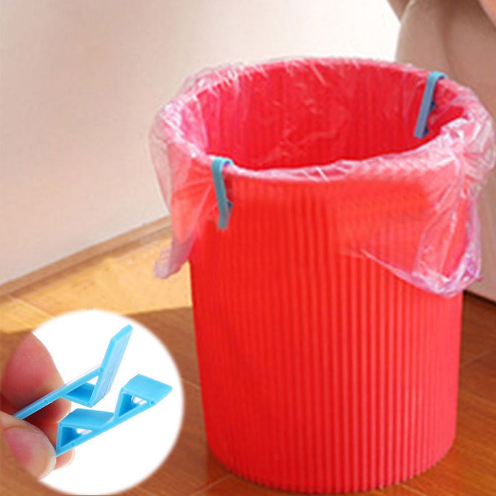 Practical Waste Basket Clamp Garbage Rubbish Bag Anti-Slip Fixation ...