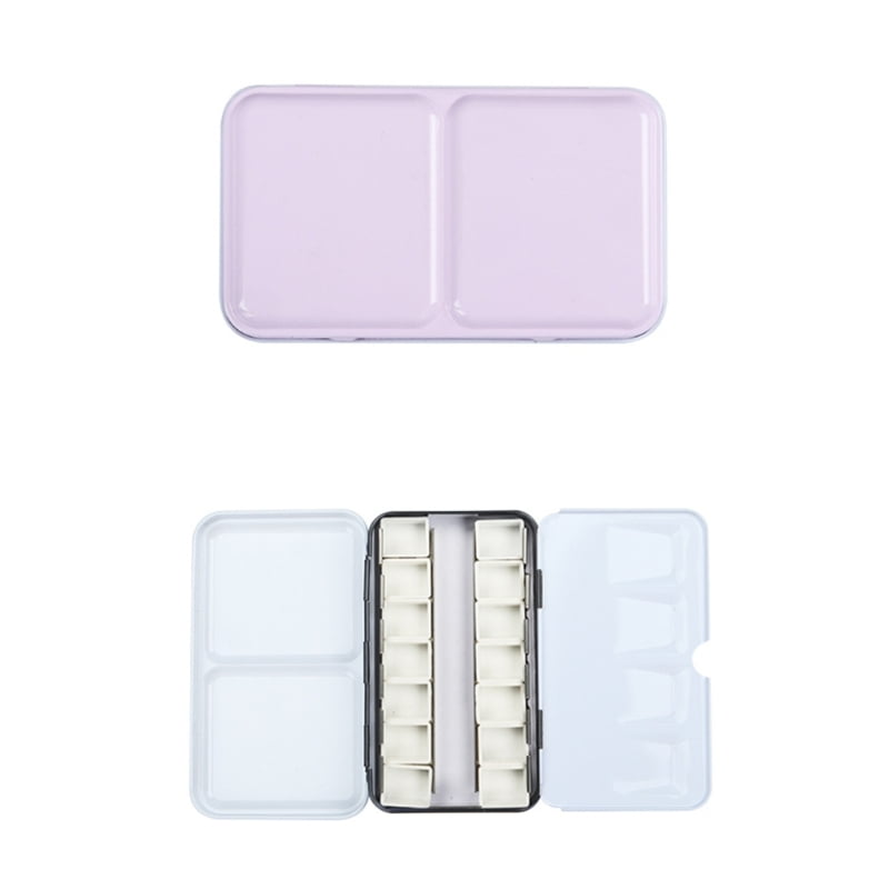 Practical Watercolor Paint Storage Box Empty Watercolor Palette-Travel ...