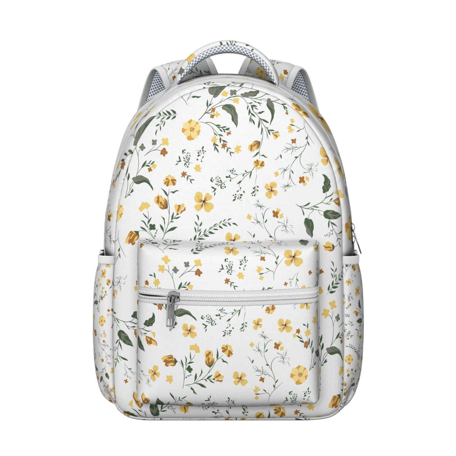 Practical Wildflowers & Sunflower Backpack - Spacious Multi-Compartment ...