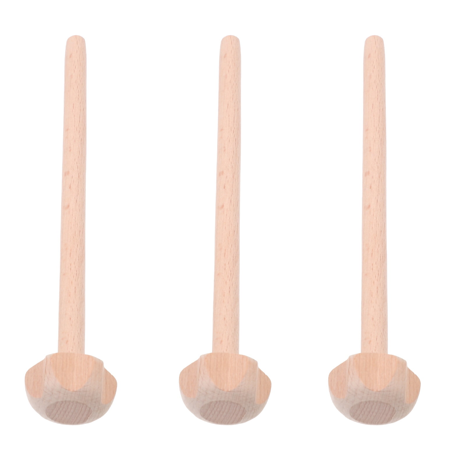 Practical Wooden Egg Whisks for Kitchen Use Made of Plastic Light Brown ...