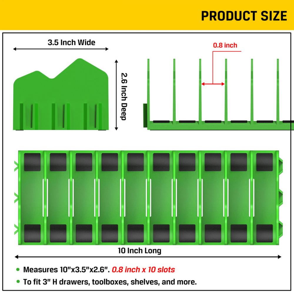 Practical plier organizer rack Holds up to ten pliers Drawer Toolbox ...