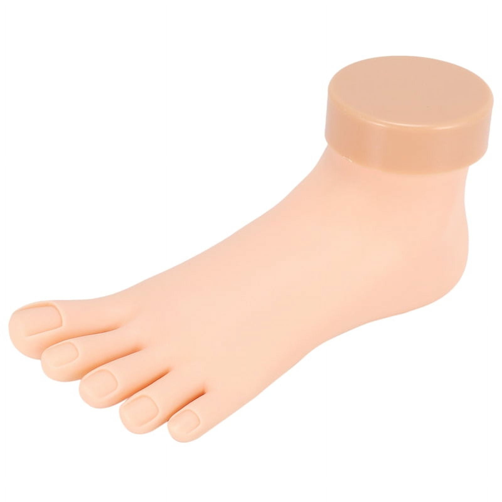 Practice Foot Model Flexible Movable Soft Fake Foot Tool for Nail Art ...
