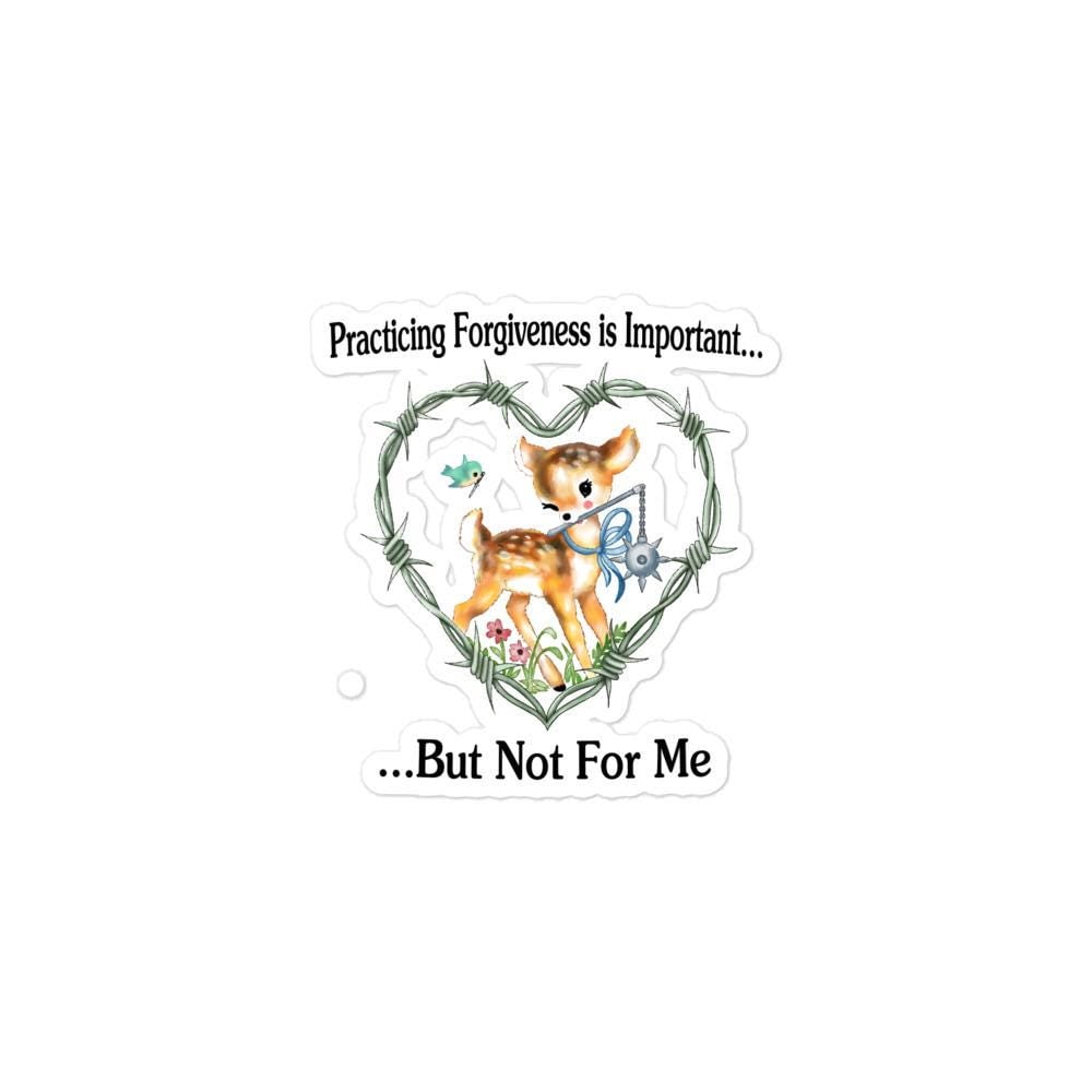 Practice Forgiveness Bubble-free stickers vinyl decal cute sticker ...