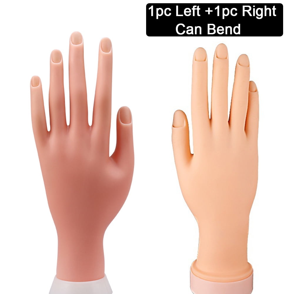Practice Hand For Manicure False Nail Hand Training Model Flexible ...