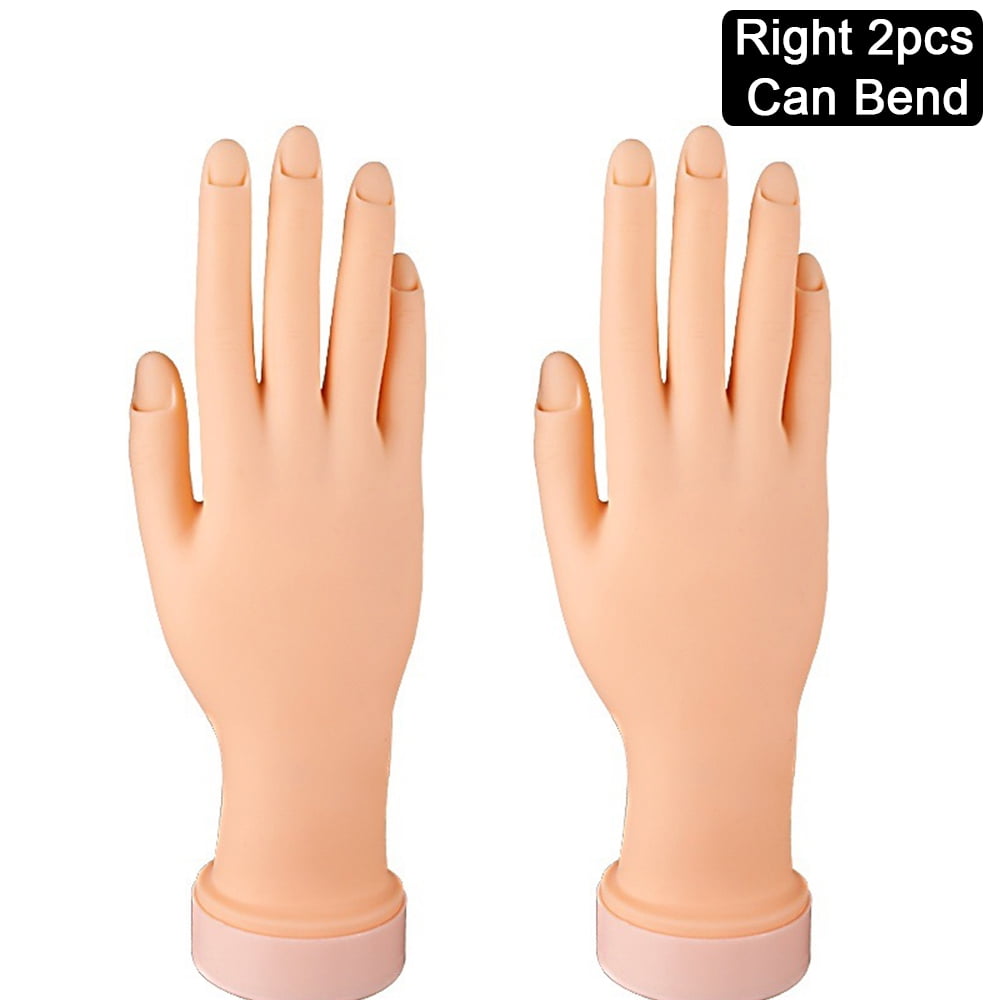 Practice Hand For Manicure False Nail Hand Training Model Flexible ...