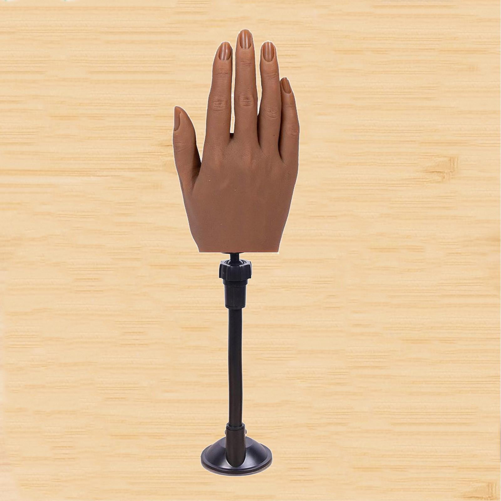 Practice Hand for Acrylic Nails, Nail Training Hand, Soft Flexible ...
