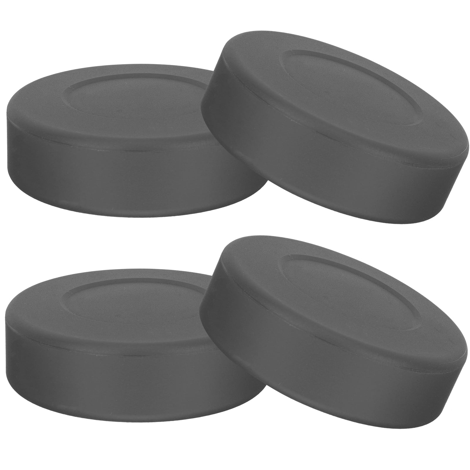 LABSERRON Black Hockey Pucks Rubber for Children Competition 4Pcs ...