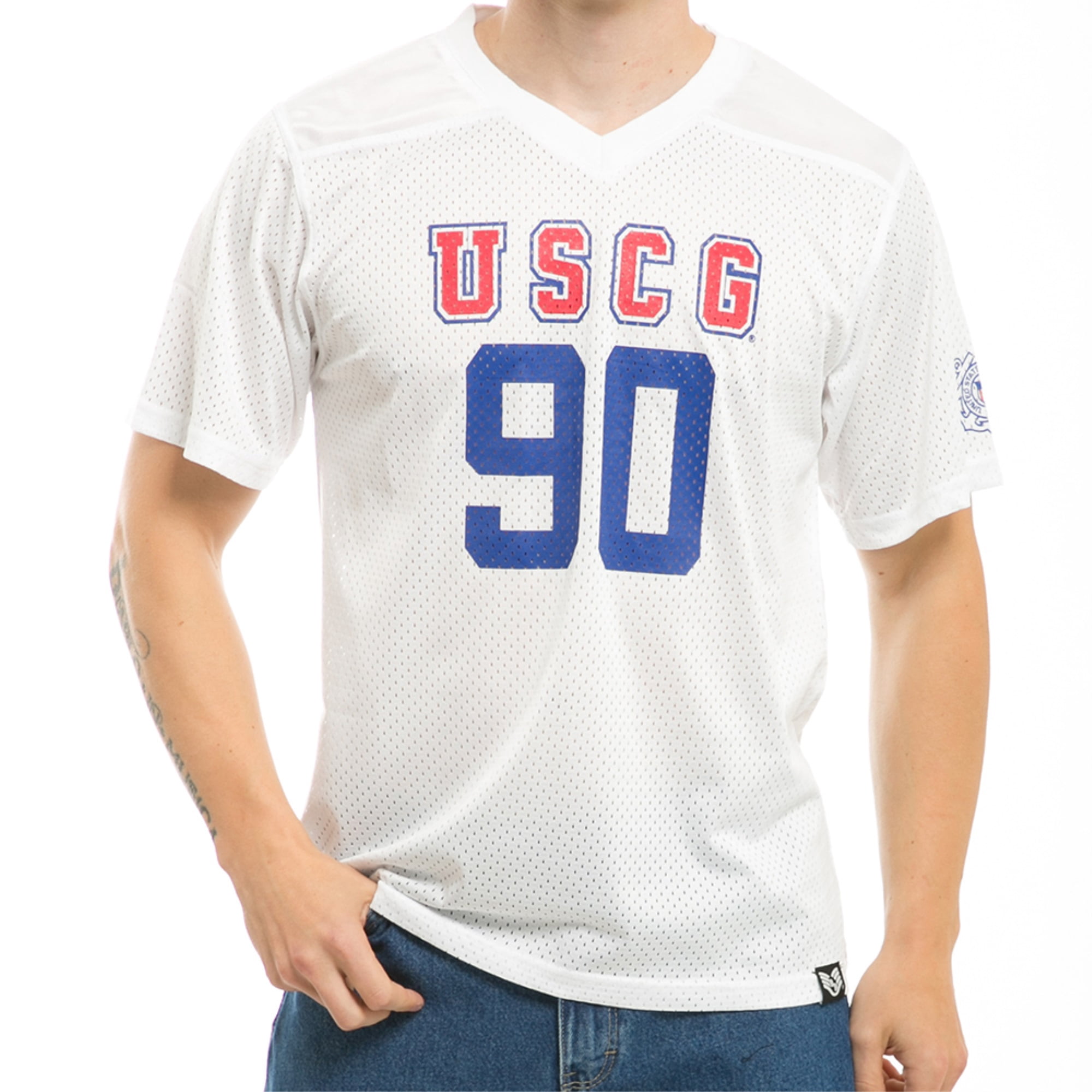 Practice Jersey, Coast Guard, White, M - Walmart.com