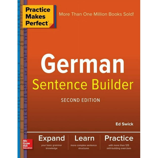 Practice Makes Perfect German Sentence Builder (Paperback) - Walmart.com