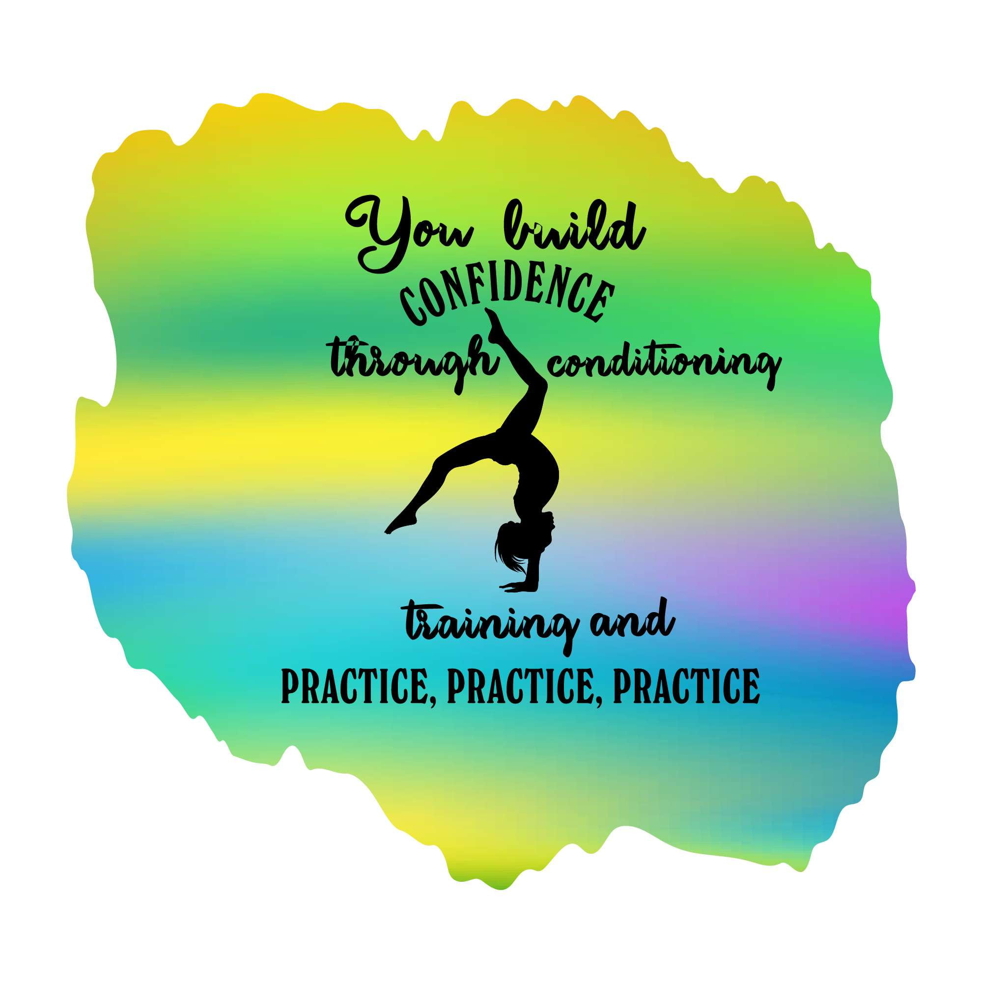 Practice,Practice,Practice Positive Confidence Gym Quote Watercolor ...
